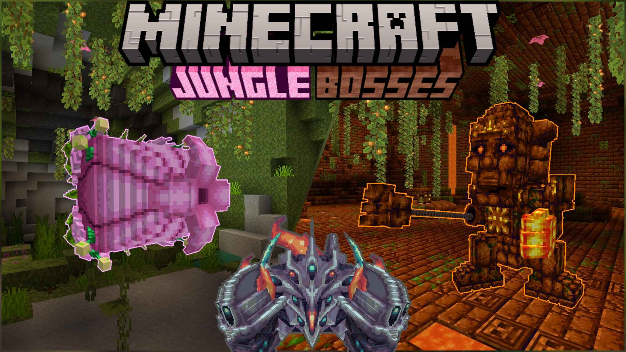 Jungle Bosses Addon + α(New Update!!) | クラフターズコロニー -マイクラの配布サイト-
