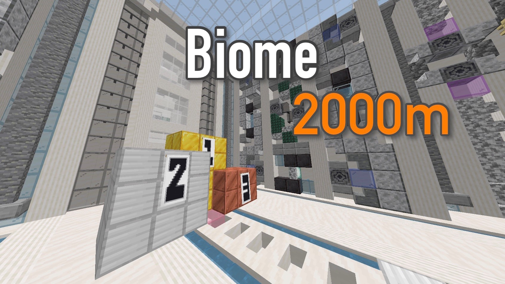 Biome 2000m [バイオームアスレチック] | クラフターズコロニー -マイクラの配布サイト-