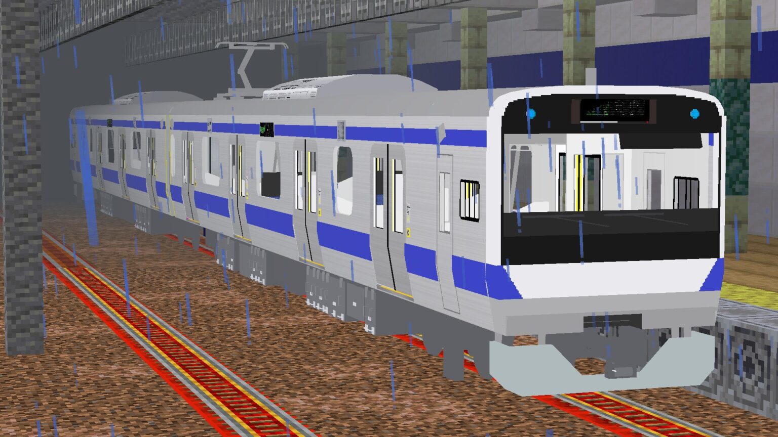 鉄道アドオン MCAE531系常磐線 | クラフターズコロニー -マイクラの配布サイト-