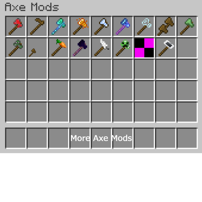 More Axe Mods | クラフターズコロニー -マイクラの配布サイト-