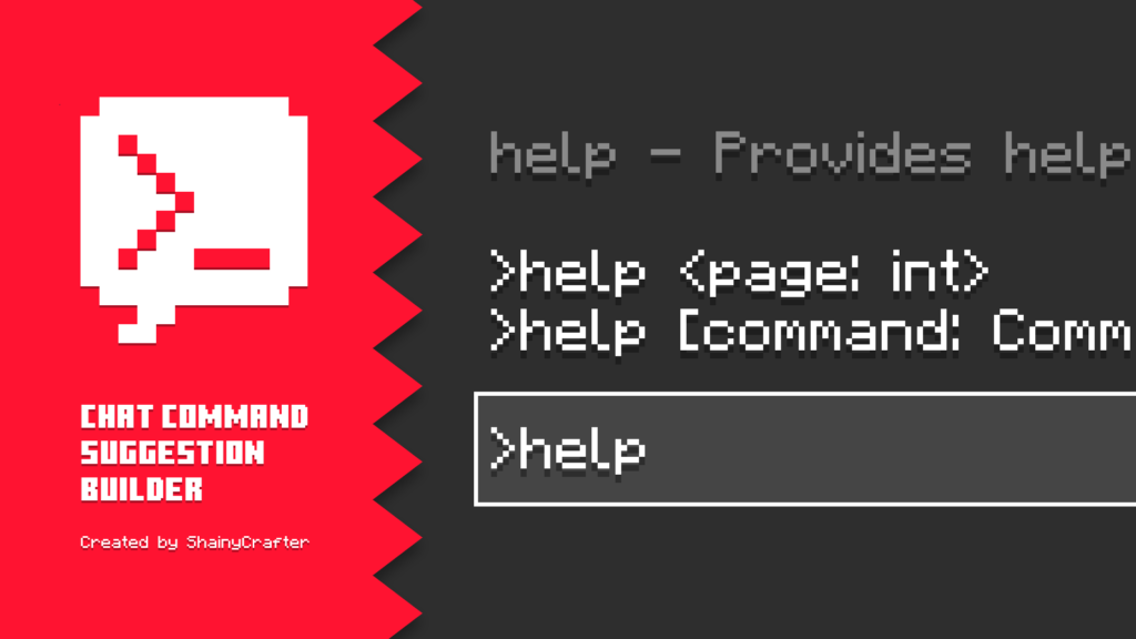 Chat Command Suggestion Builder | クラフターズコロニー -マイクラの配布サイト-