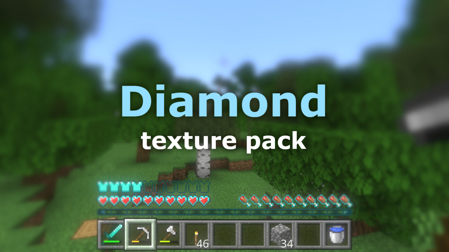 hotbar- diamond texture pack | クラフターズコロニー -マイクラの配布サイト-