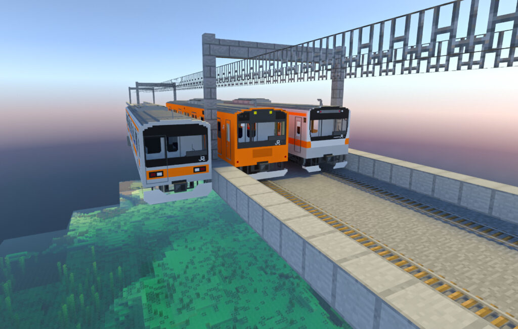 中央線E233系、209系、201系＆【修正】中央線のグリーン車 | クラフターズコロニー -マイクラの配布サイト-